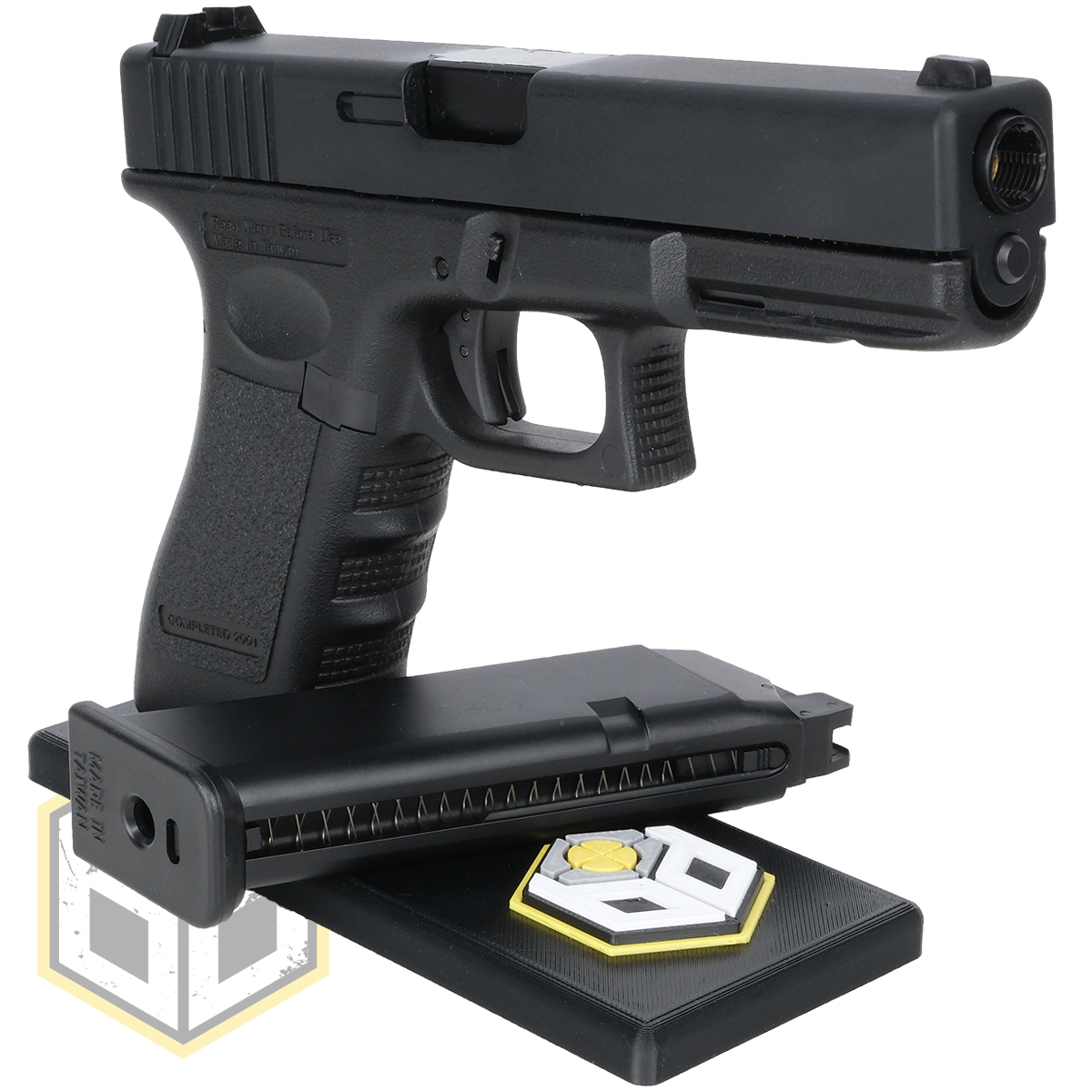 Glock Pistol Stand Black with BD Logo - Just Air Guns