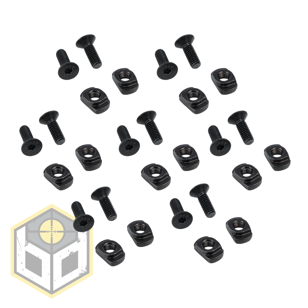 Hex Socket Flat Head M-Lock Style Picatinny Rail Fixings Set 7