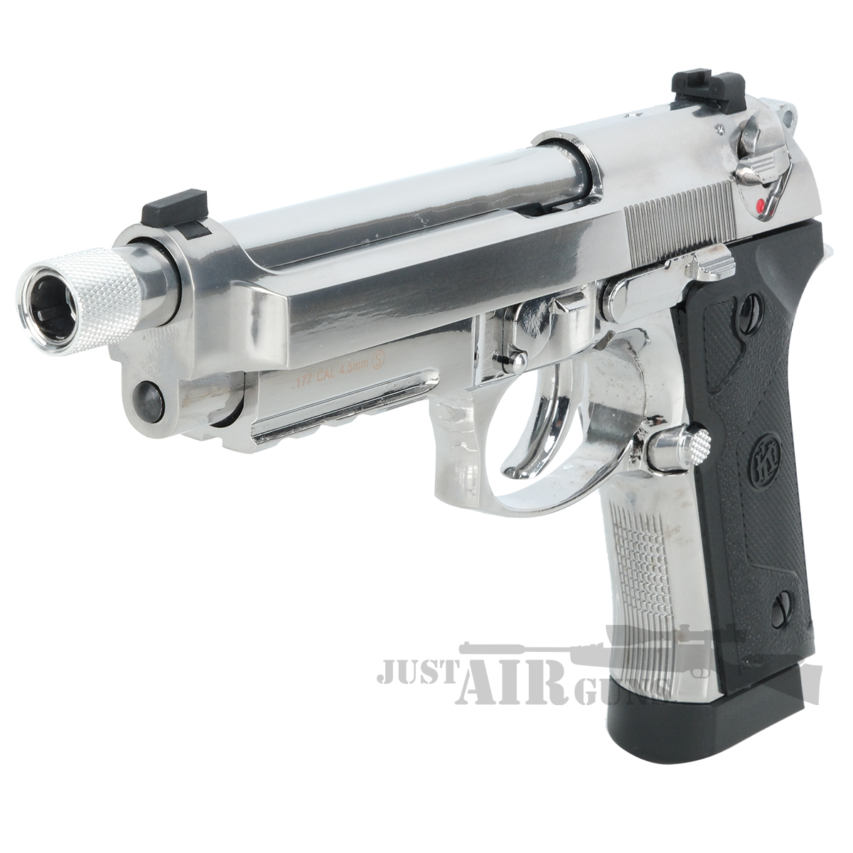 KL92 A3 Co2 Blowback Air Pistol Full Metal Silver - Just Air Guns