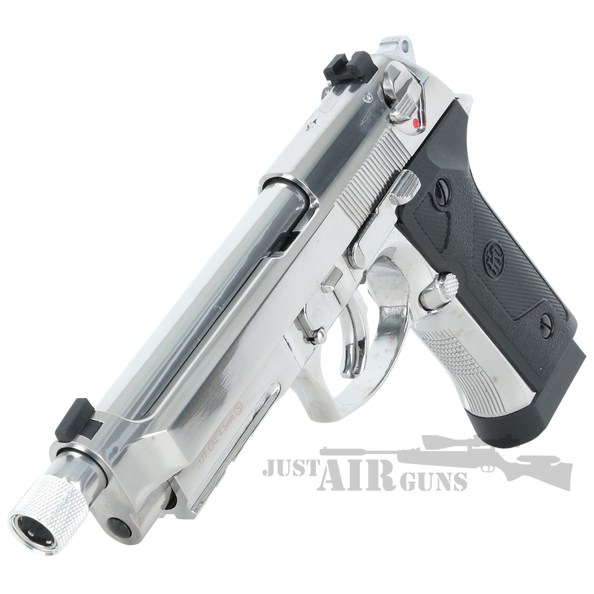 KL92 A3 Co2 Blowback Air Pistol Full Metal Silver - Just Air Guns