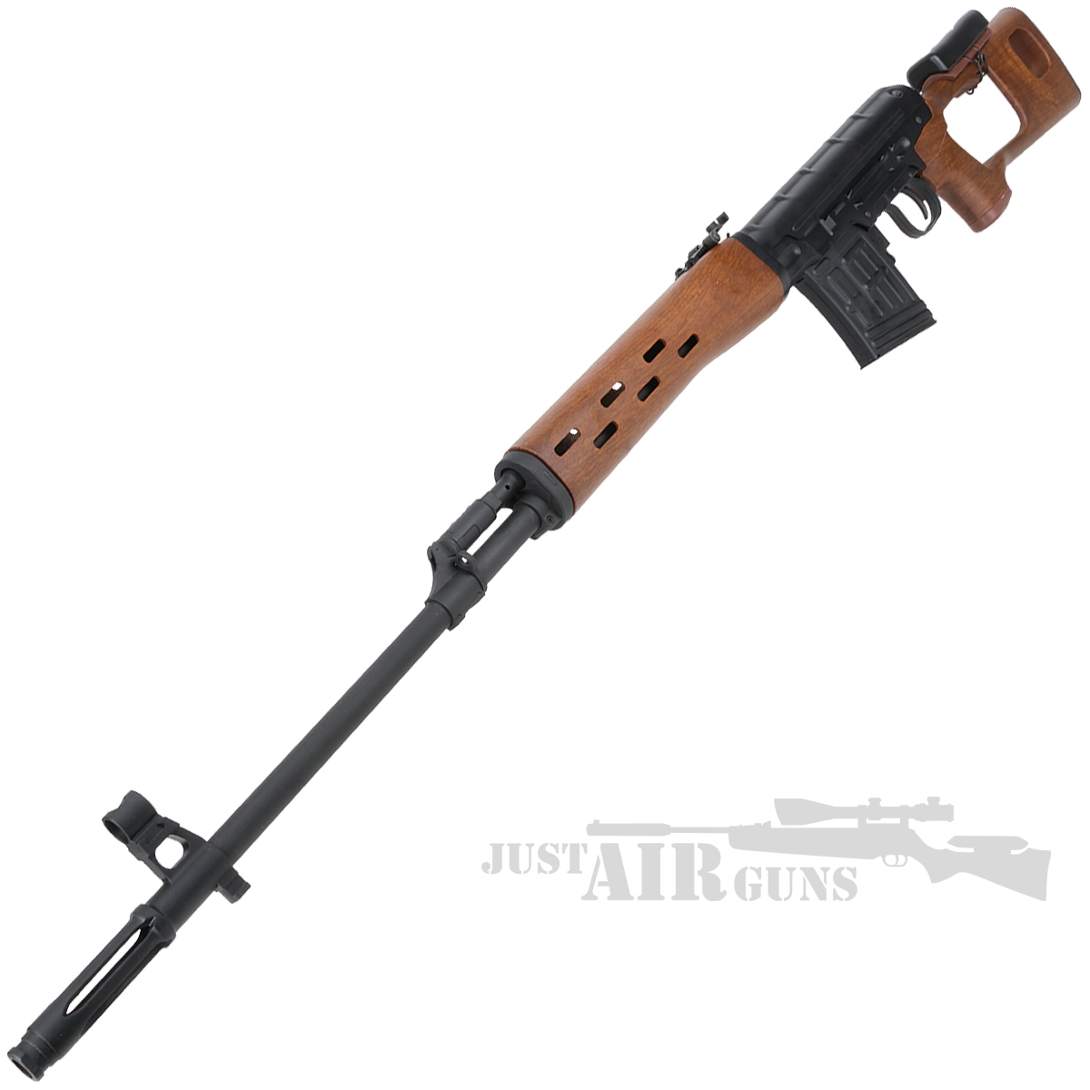 King Arms Kalashnikov Sniper Rifle 4.5mm CO2 Air Rifle - Just Air Guns