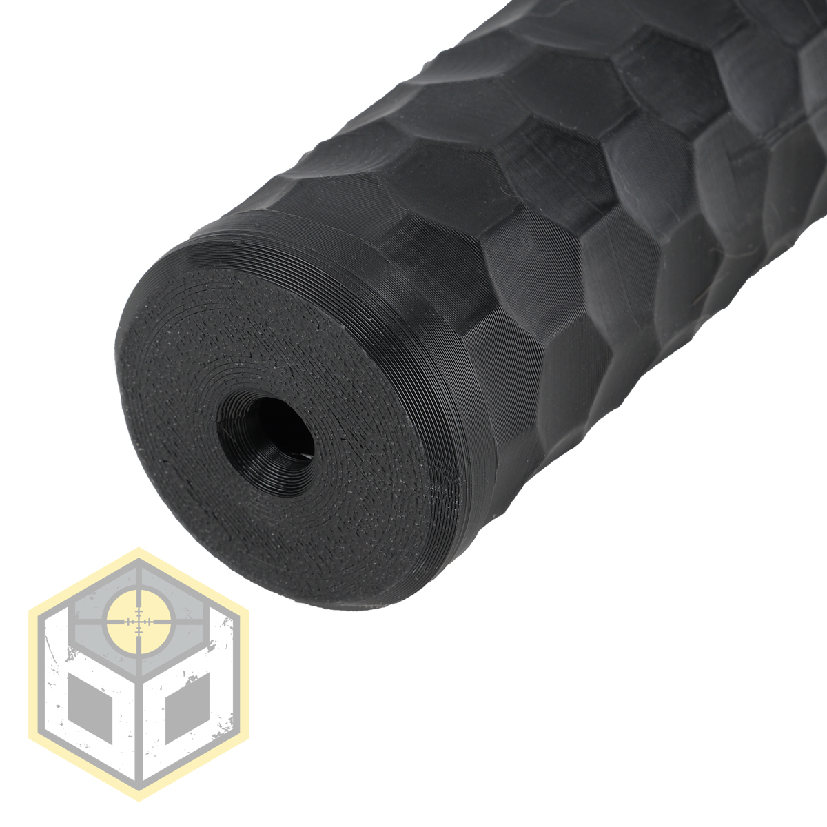 Airgun Moderator Hexagon Long 177 - 22 1/2-20 UNF - Just Air Guns