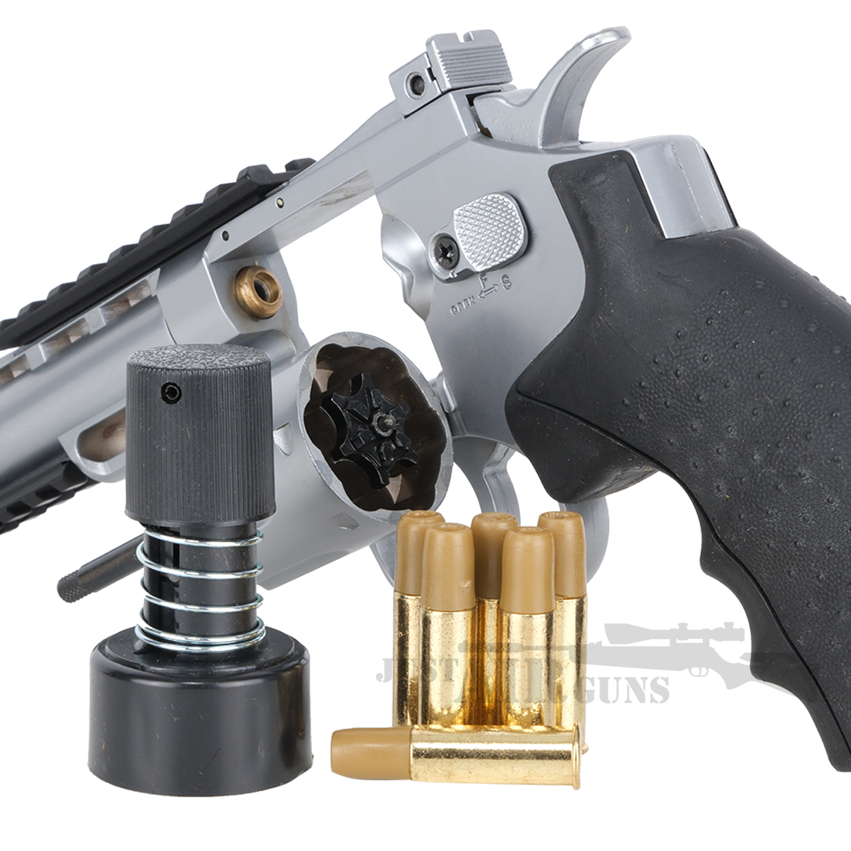 TX 357 Magnum SW 4 Inch Tac Revolver CO2 Stainless Steel