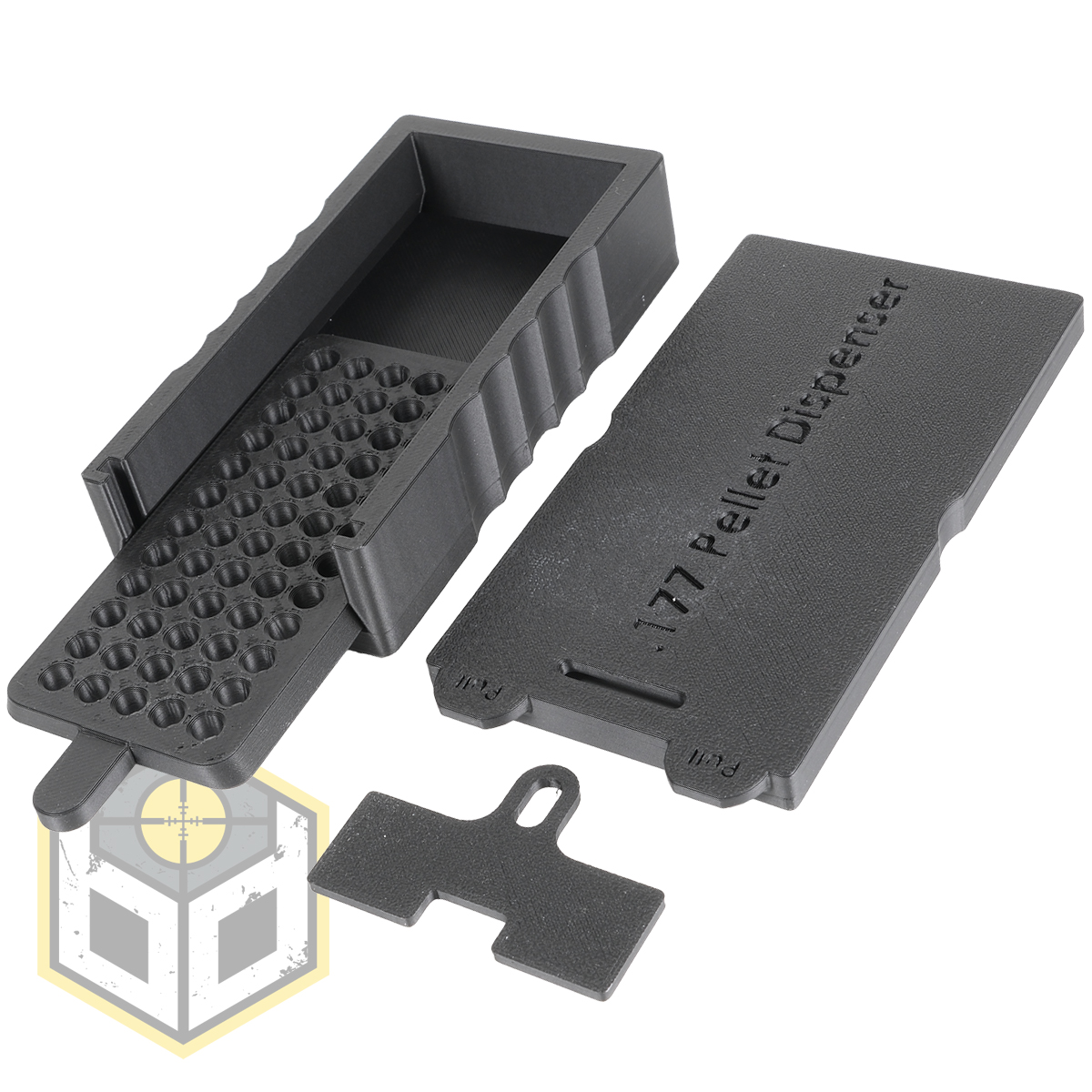 Airgun Pellet Dispenser 177 – 3D Printed Black - Just Air Guns