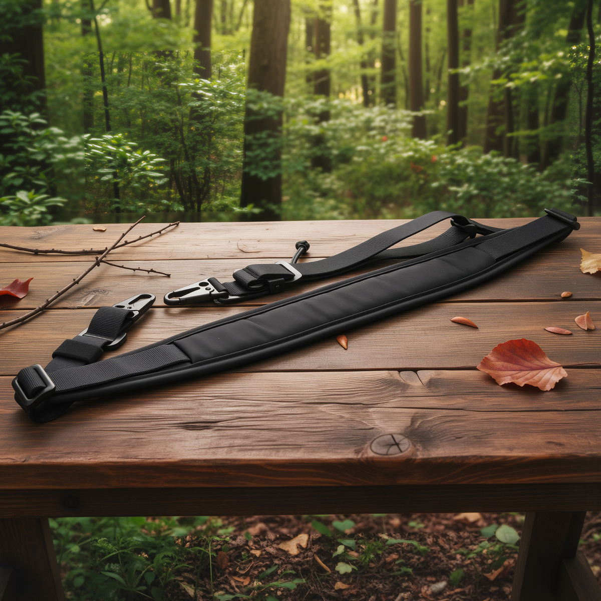 D124 Rifle Strap with Padding and Quick-Adjust Black - Just Air Guns