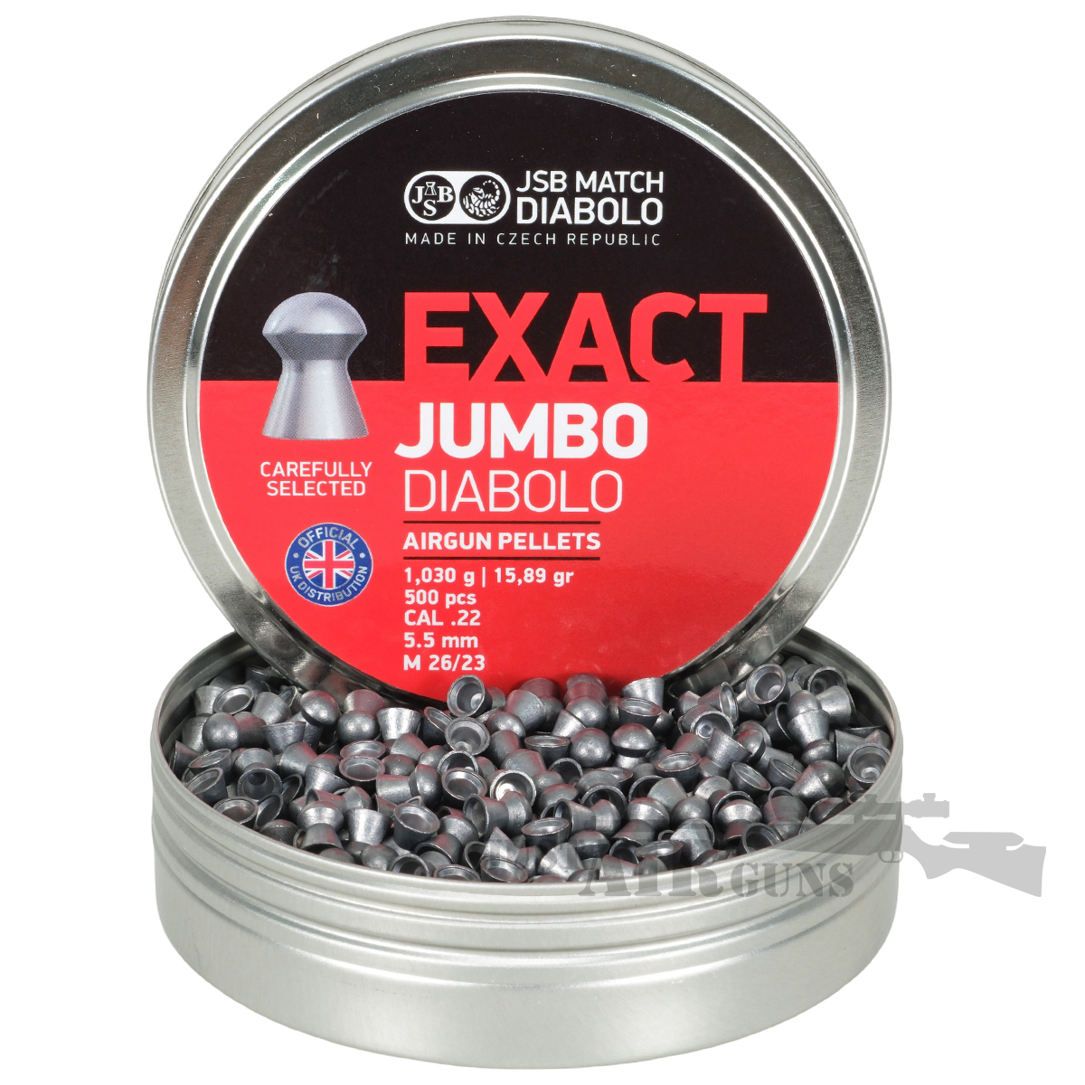 JSB Exact Jumbo Diablo .22 15.89 Grain Airgun Pellets x500