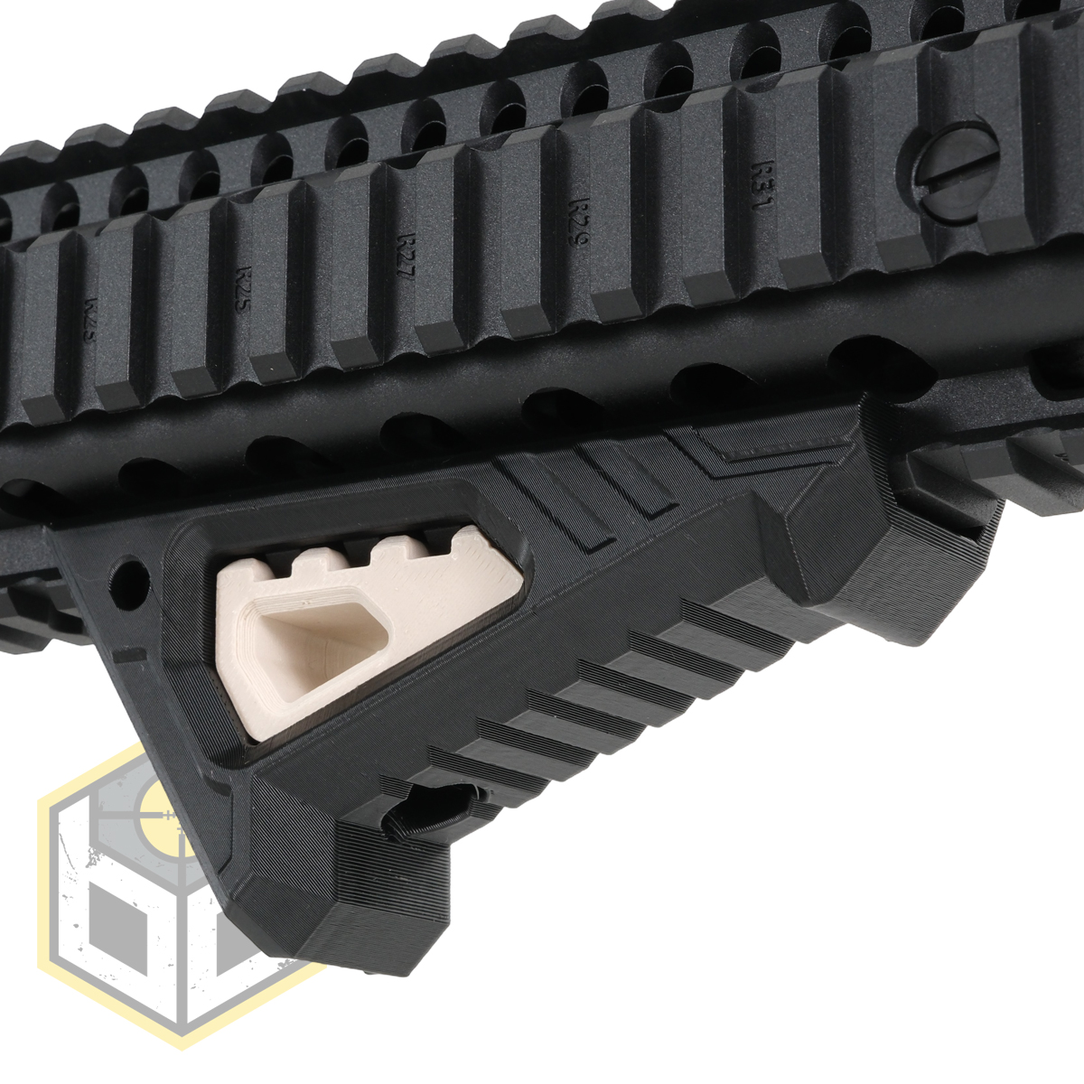 AFG Stubby Picatinny Rail Angled Foregrip Easy Fit Black - Tan