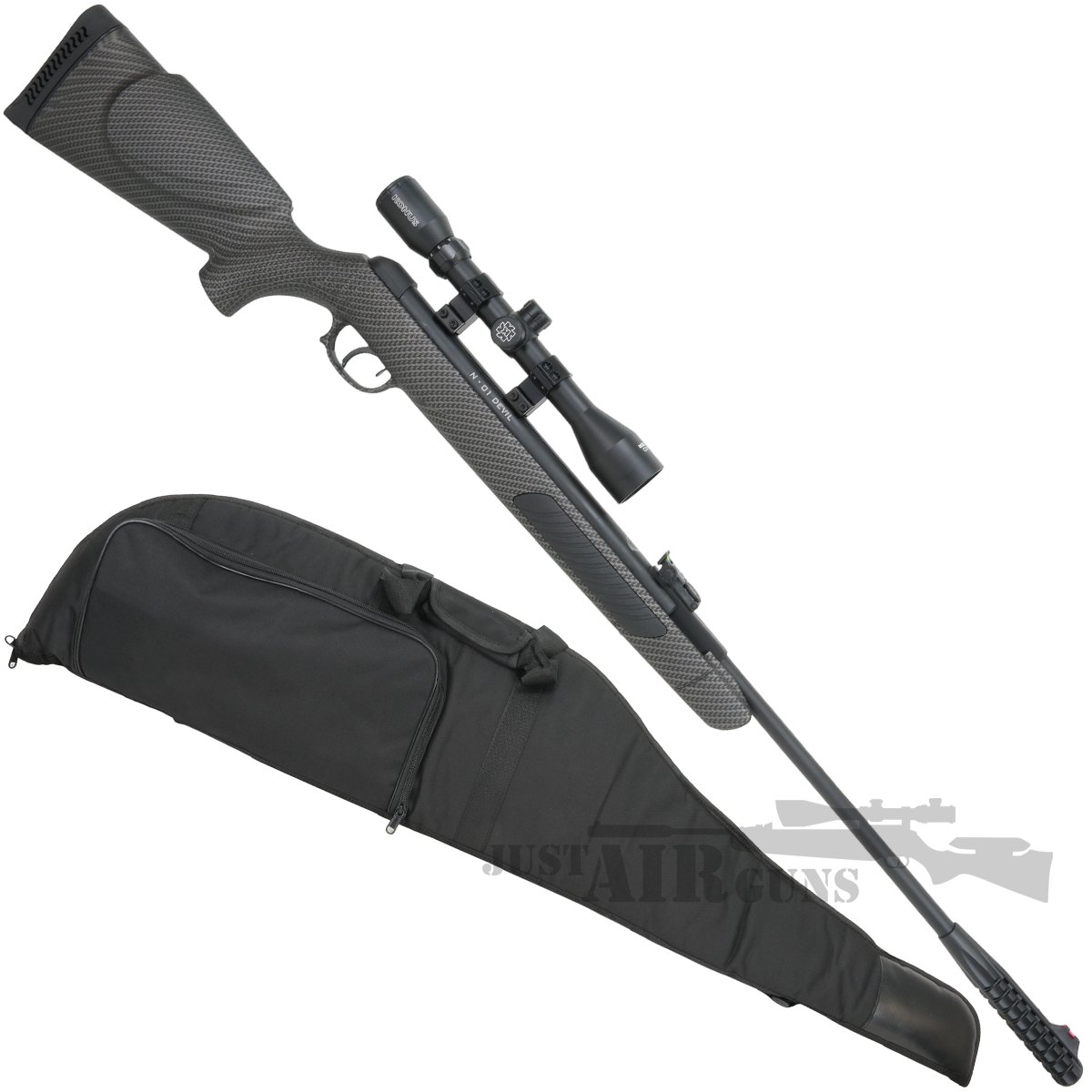 Kral Devil Carbon Air Rifle Set .22 - Just Air Guns