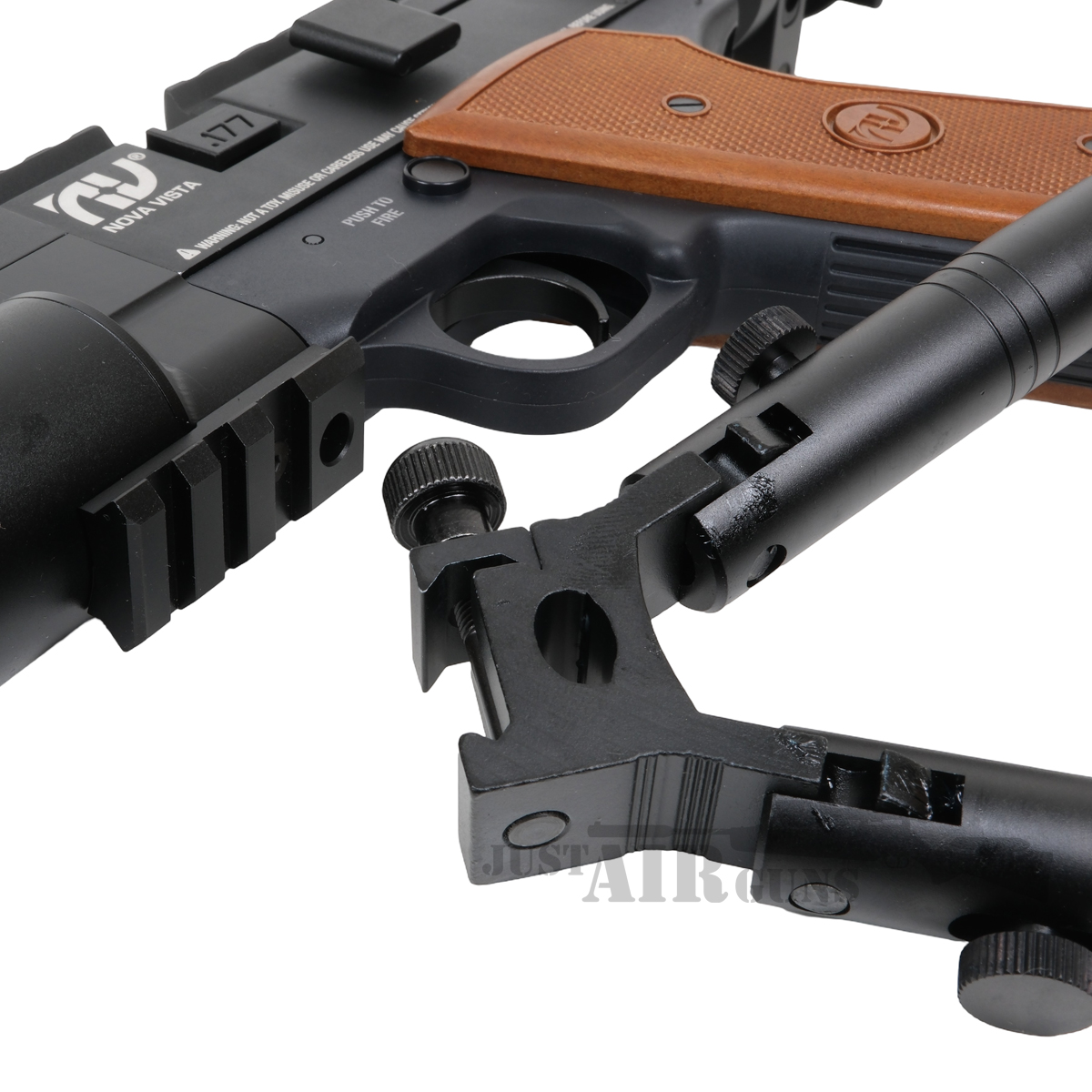 Nova Vista Cobra Regulated PCP Air Pistol Stock and Bipod .177