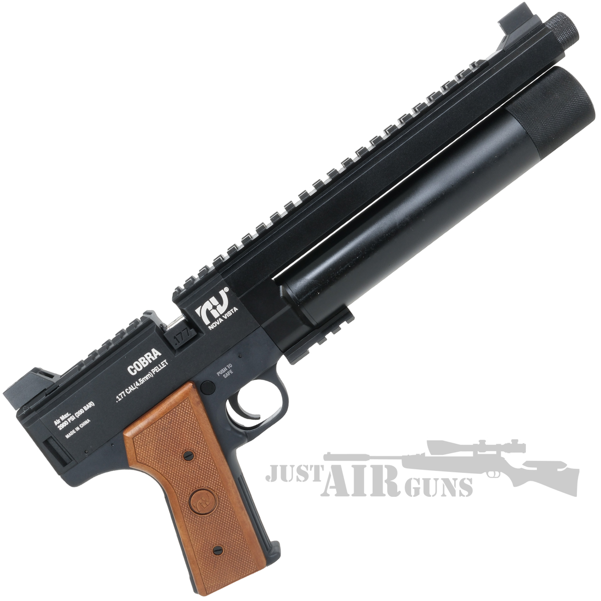 Nova Vista Cobra Regulated PCP Air Pistol Stock and Bipod .177